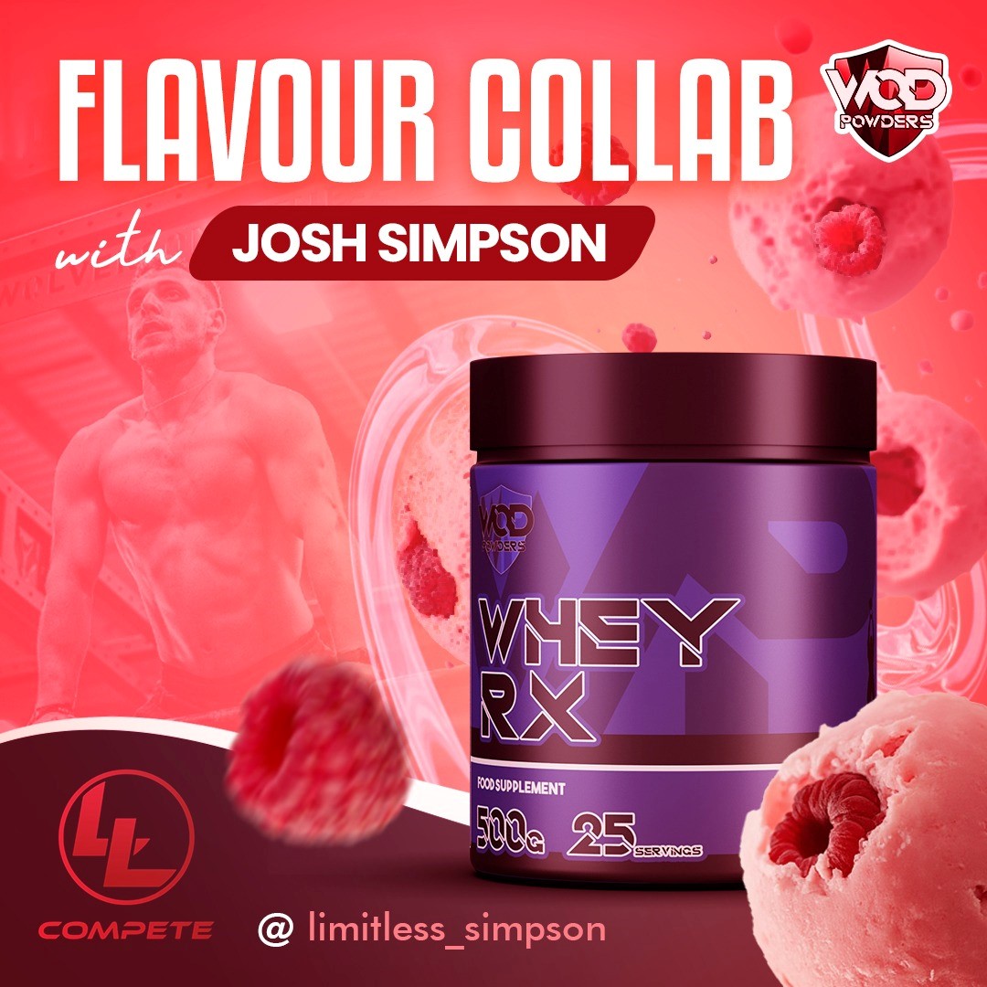 Raspberry Ripple WHEY RX x Limitless Compete – WOD Powders